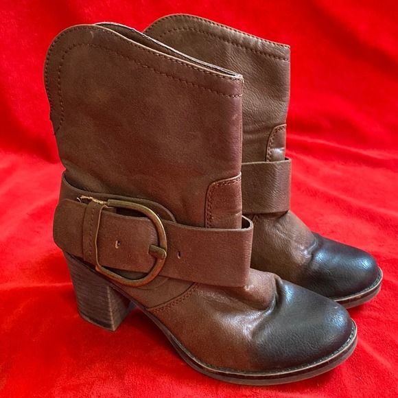 Rampage | Shoes | Rampage Ivette Brown Midcalf Heeled Boots | Poshmark